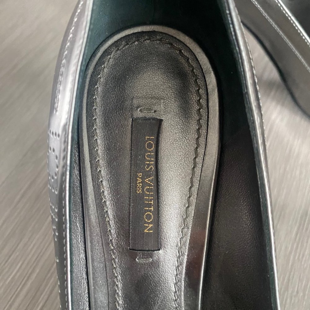 Authentic Louis Vuitton Chrome Leather Monogram High … - Gem